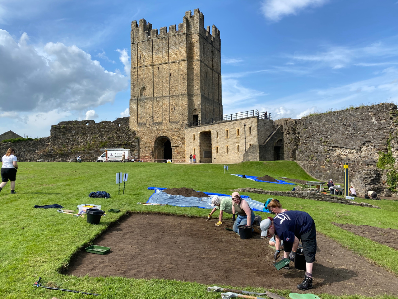 Richmond Castle Excavations Day 1: Opening Up - Castle Studies Trust Blog