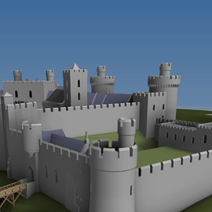 Digital reconstruction of Ruthin Castle | Castle Studies Trust